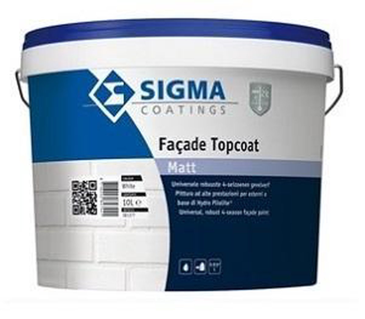 Sigma Facade Topcoat Matt RAL 9010 Gebroken wit 10 Liter | bol.com