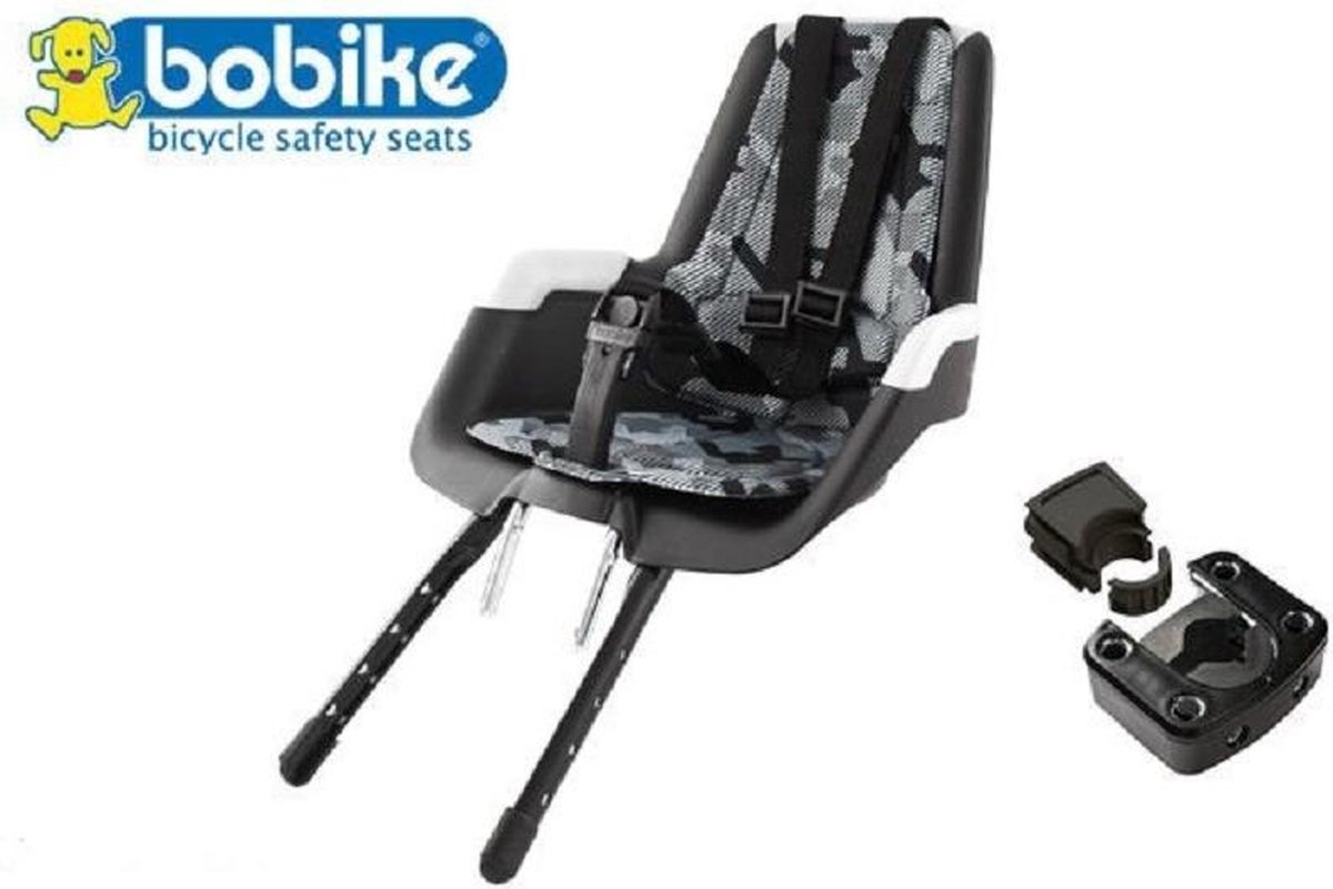 Kinderzitje / Fietsstoeltje (voorzitje) BOBIKE Classic Mini+ Pied de ...