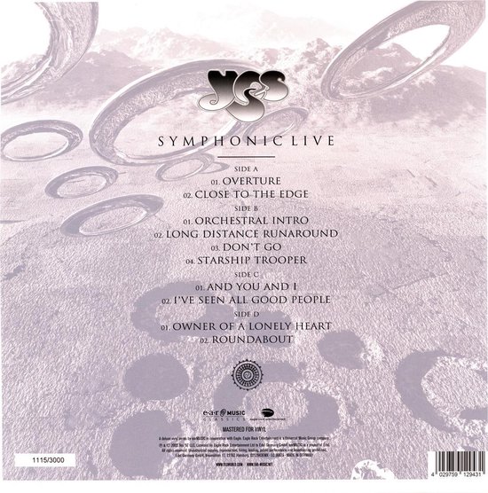 Symphonic Live -.. -Ltd- (LP), Yes | Muziek | bol