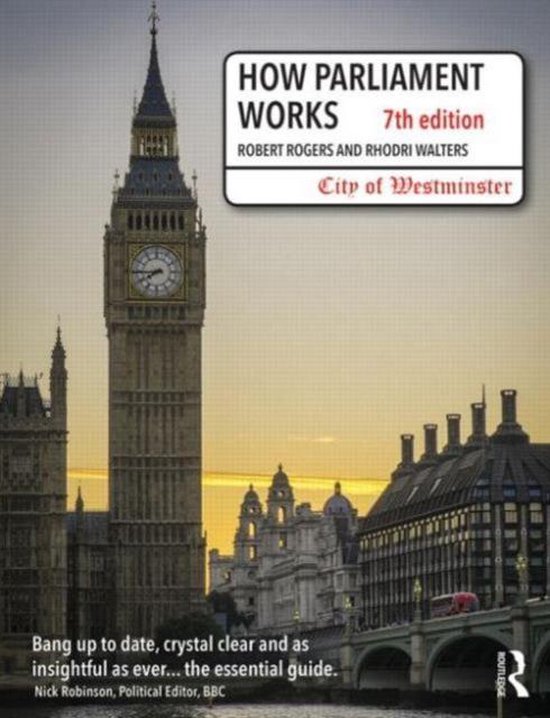 How Parliament Works | 9780273790372 | Robert Rogers | Boeken | bol.com