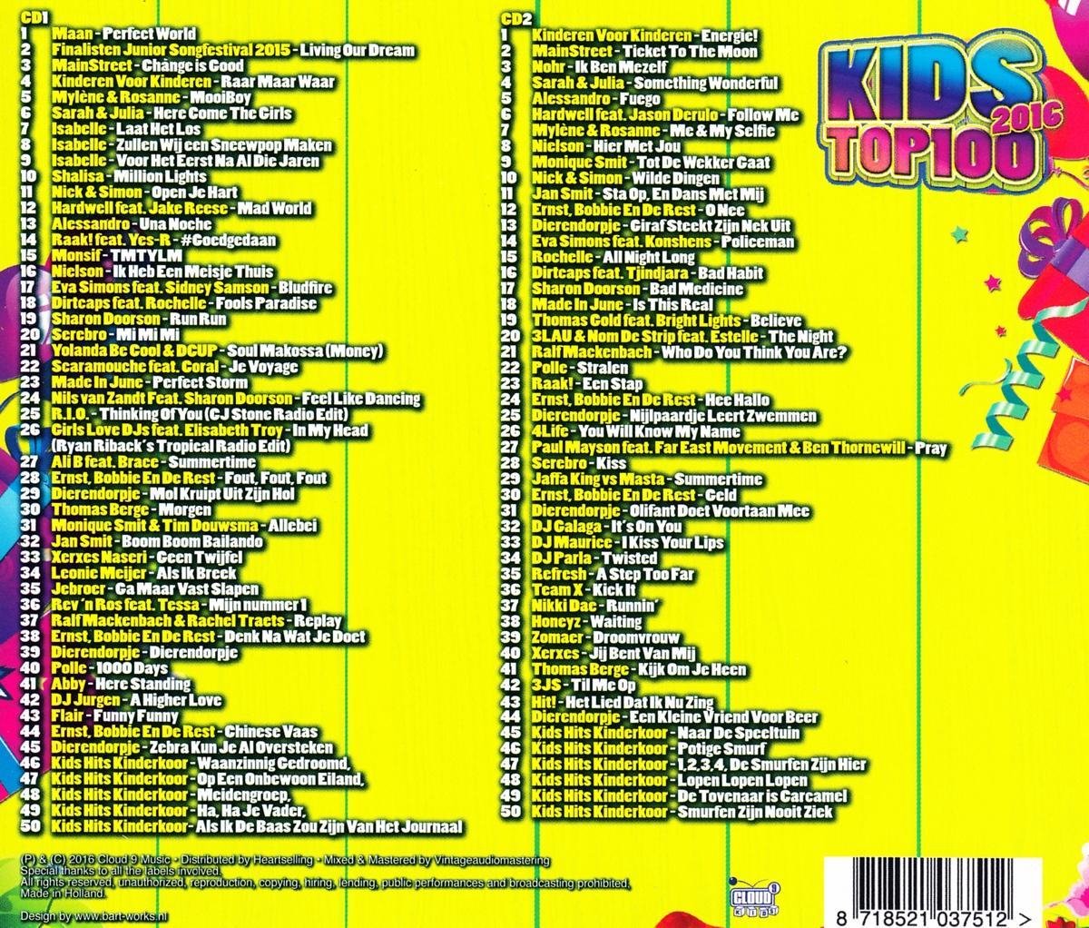 Kids Top 100 - Kids Top 100 - 2016, V/a | CD (album) | Muziek | bol.com