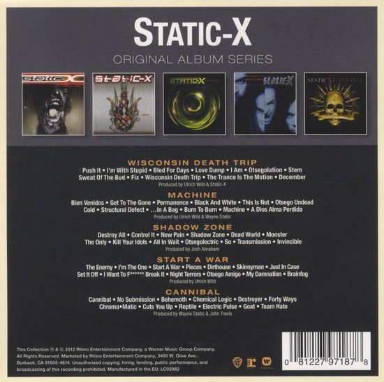 Original Album Series - Static-X, Original Album Series | CD (album ...