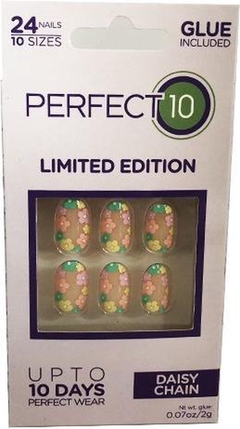 Perfect10: full cover nageltips, Daisy Chain | bol