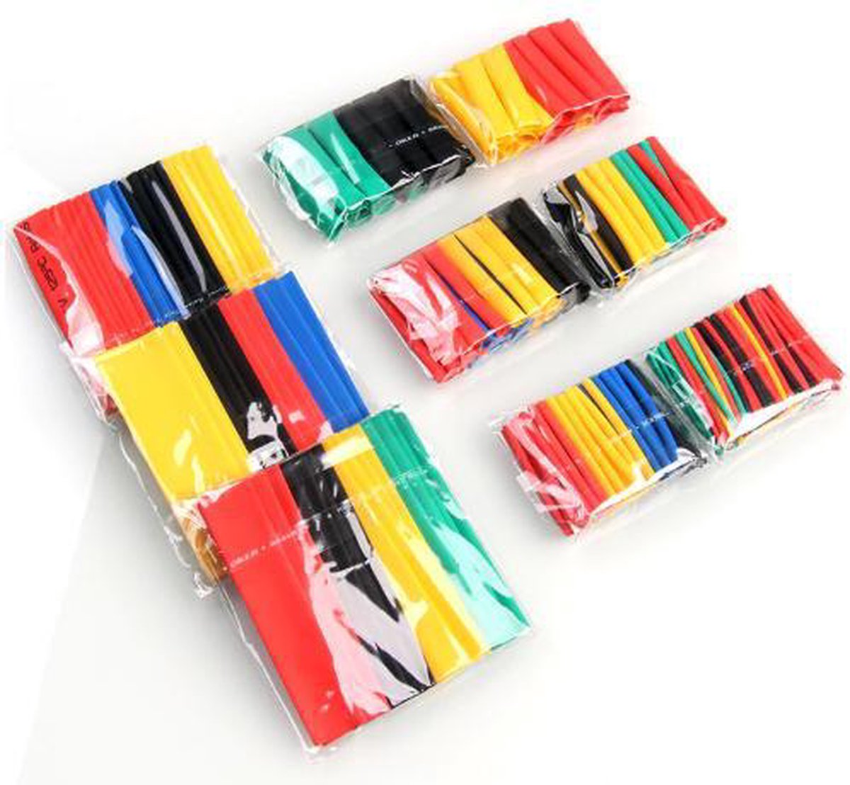 Glim - Krimpkous assortiment - 164 stuks - 8 maten - Krimpkousen set ...