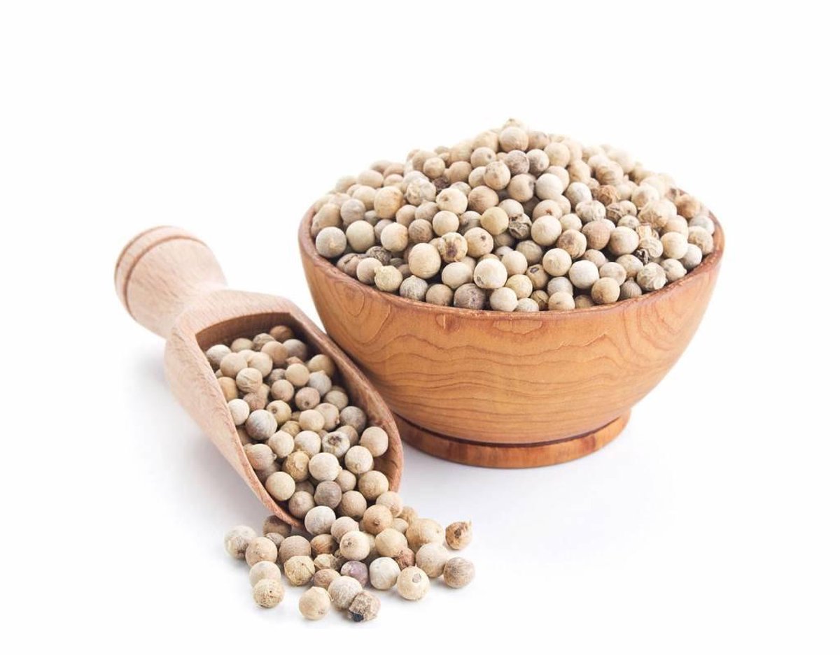 witte peper white pepper korrels - 100g | bol.com
