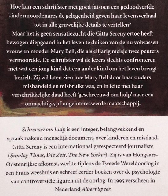 Schreeuw om hulp, Gitta Sereny | 9789050184045 | Boeken | bol