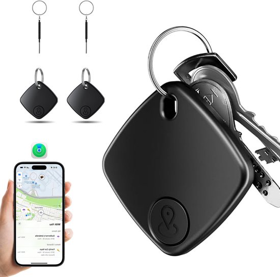 GPS Tracker-2 stuks-GPS-tracker met app-Anti-diefstal -Bluetooth ...