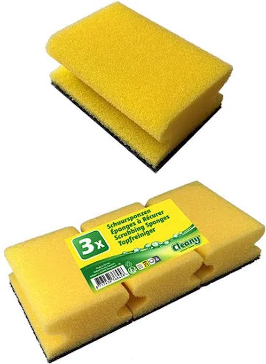 Cleany - Schuurspons - 3st | bol