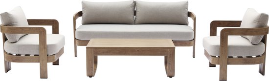SenS-Line Loungeset Santiago - Natuurlijk comfort voor tuin & terras | bol