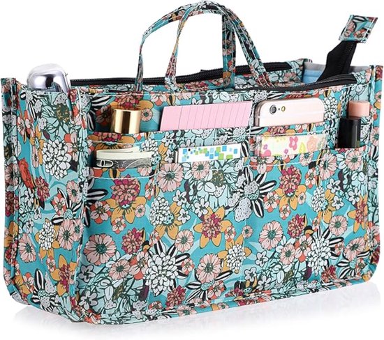 Handtas Organiser 13 Vakken Uitbreidbaar Binnentas Buidel - Groene ...