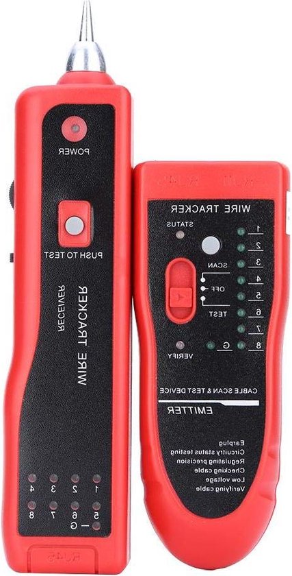 Wire Tracker Tracer Netwerkkabel Tester - UTP STP RJ45 RJ11 LAN Line ...