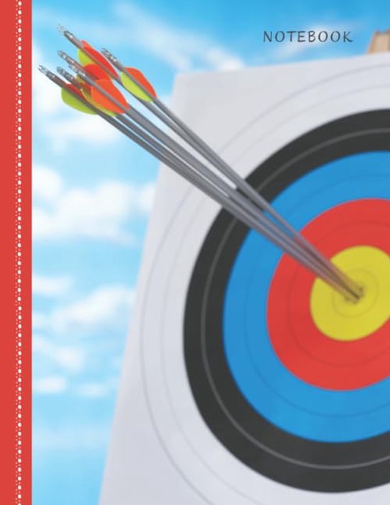 Notebook: Archery Colorful Target and Arrow Cover / College Ruled 8.5x11 Letter Size /... | bol