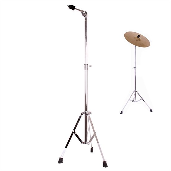 Straight Cymbal Stand Drum Stand Full Metal Floor Cymbal Triangle ...