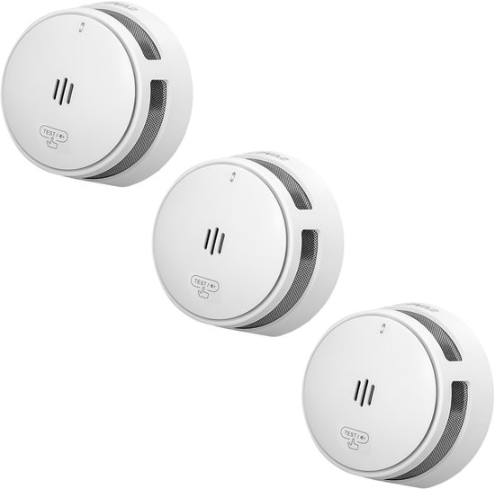 SAVS S10 Rookmelder 3-pack - 3 Rookmelders - 10 jaar batterij - Compact ...