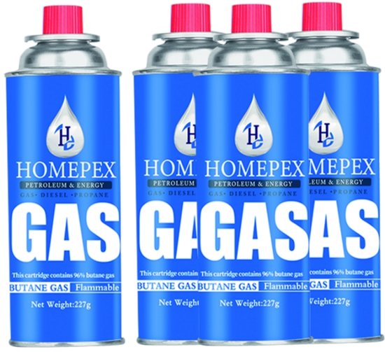 Kookstel gasflessen - Butaan Gasflessen - 8x 227g - Gasbussen | bol
