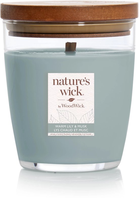 Nature's Wick - Warm Lily & Musk Medium Tumbler | bol