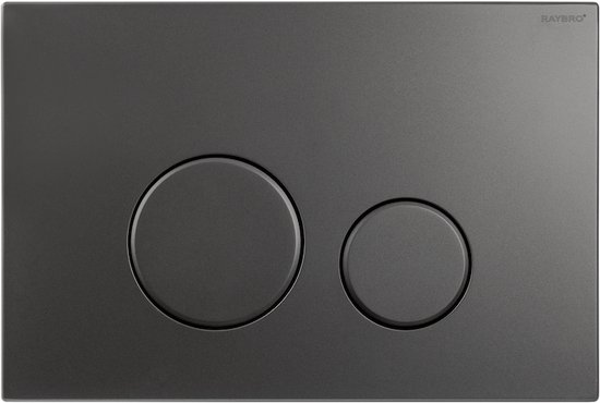 RAYBRO Cortado 65 - Gun Metal - bedieningsplaat - druktoets wc ...