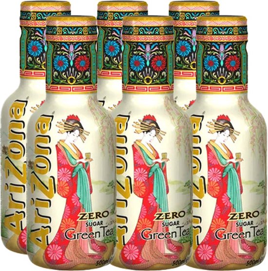 Arizona - Green Tea Zero Sugar - 6x 500ml | bol