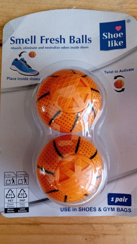 Smell Fresh Balls - 1 paar - Voor in schoenen en gymschoenen - Schud om ...