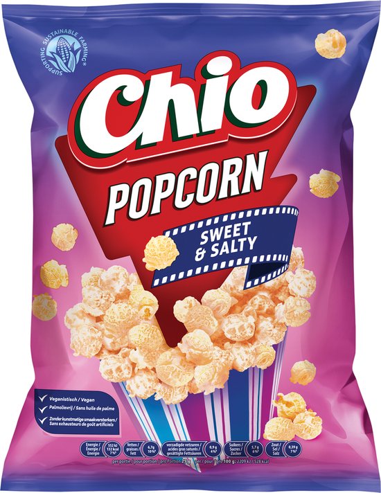 Chio Popcorn Sweet & Salty - 8x150 gram | bol
