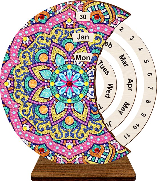 Kalender draaibaar - 201 - diamond painting - compleet pakket - Diamond ...