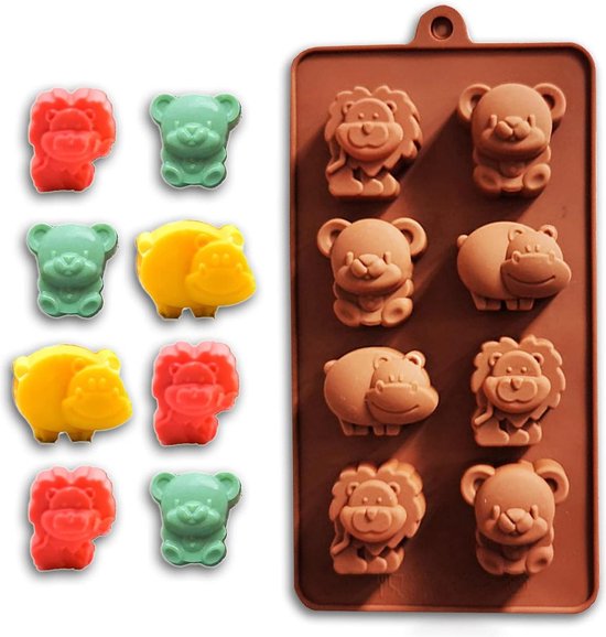Siliconen Chocolade Vormen - Dieren Motieven - 3D Snoep Vormen | bol