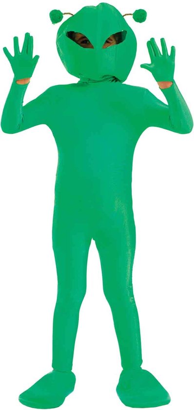 Fun Shack Green Alien kostuum kinderen, jongens en meisjes Alien ...