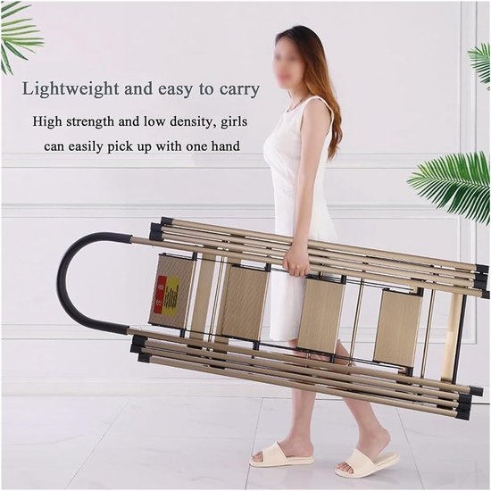 Kledingrail Kledingrek Aluminium Opvouwbaar Droogrek, 4-Step Ladder ...