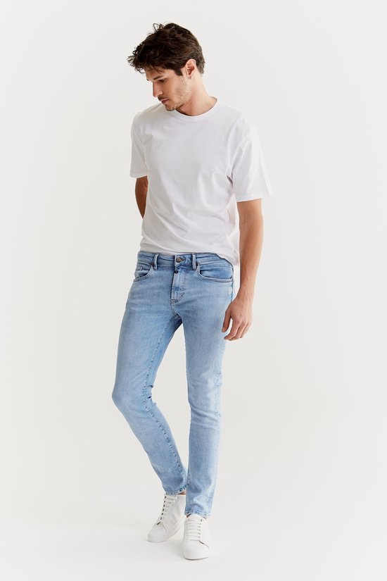 COJ - LEO - Heren Slim-fit Jeans - Sky Light Blue | bol