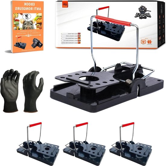 Professionele Muizenval XXL - Extra sterk en herbruikbaar - 4 stuks ...