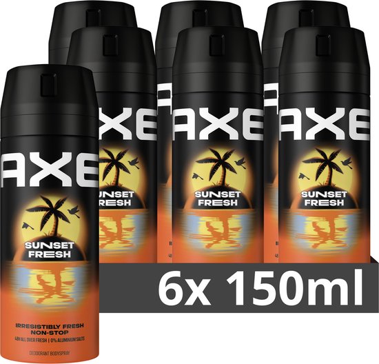 AXE Deodorant Bodyspray - Sunset Fresh - 6 x 150 ml ...