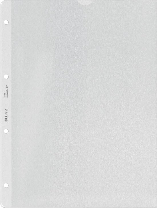 Leitz Premium Showtas - A4 - PP- 100 stuks - Transparant | bol