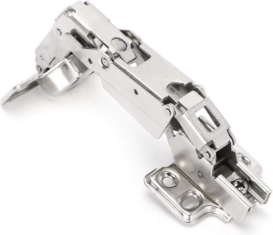 3 Piece Stainless Steel Medium Curved Door Hinges - Furniture Hardware ...