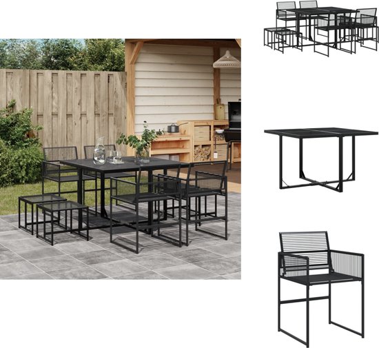 vidaXL Tuinset - Tuinsets - Loungeset - Tuintafel - 9-delige Tuinset ...