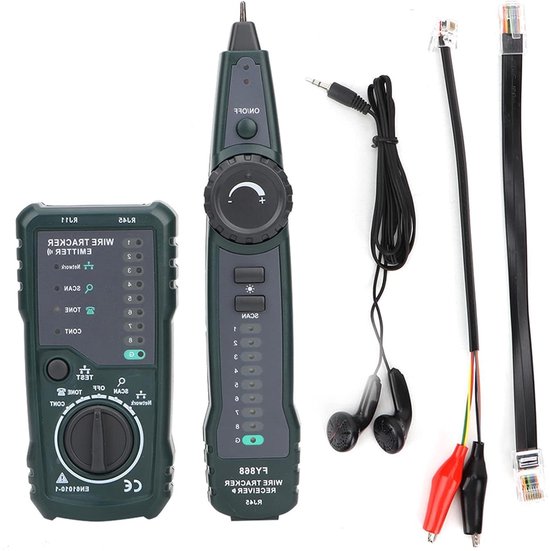 Network Cable Tester Wire Tracker RJ45 RJ11 LAN Cable Toner Phone Line ...