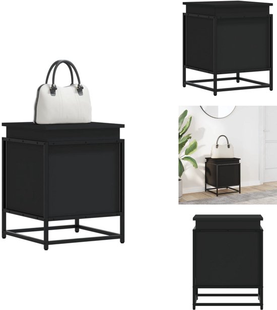 vidaXL - Opbergbox - met - deksel - 40x40x51,5 - cm - bewerkt - hout ...