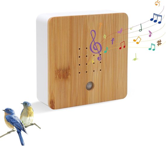 Vogelhuisje Met Geluid - Bird Box - Vogelgeluiden Huisje Met Sensor ...