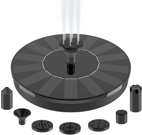 Clerby - Solar Fontein op Zonne Energie - Solar Vijverpomp met ...