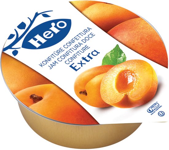 Hero Jam assortiment - Broodbeleg - Jam - Aardbeien, Kersen & Abrikozen ...