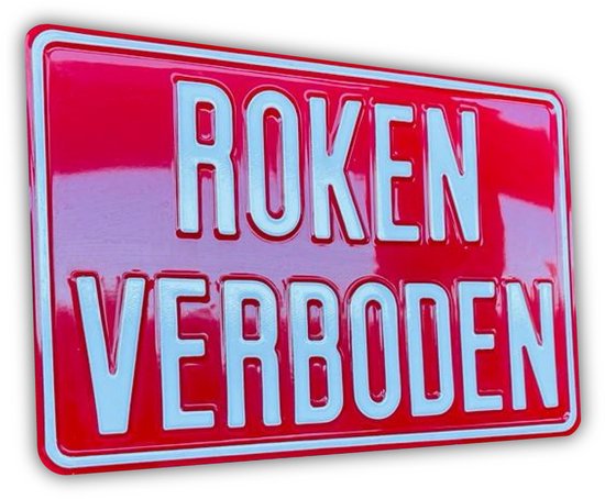 Roken verboden aluminium geperst bord | bol