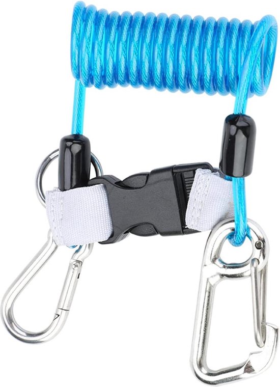 Diving Lanyard Spring Convenient Safety Lanyard with Quick Release ...