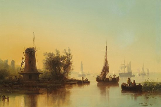 Josef Carl - Berthold Püttner - Mündung Der Maas - Monding van de Maas ...