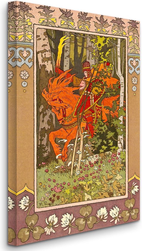 Ivan Bilibin - Red Rider, Illustration for the Fairy Tale Vasilisa the ...