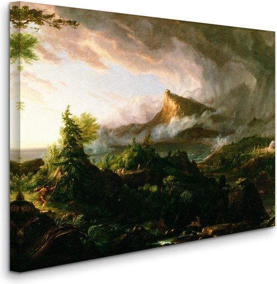 Thomas Cole - The Course of Empire - The Savage State - De loop van het rijk - De... | bol