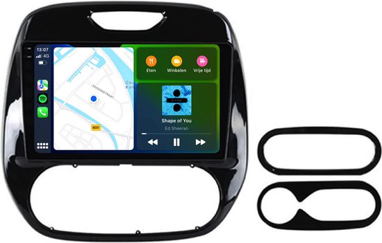 Carplay autoradio voor Renault Captur | R-Link | Facelift 2017 t/m 2019 ...