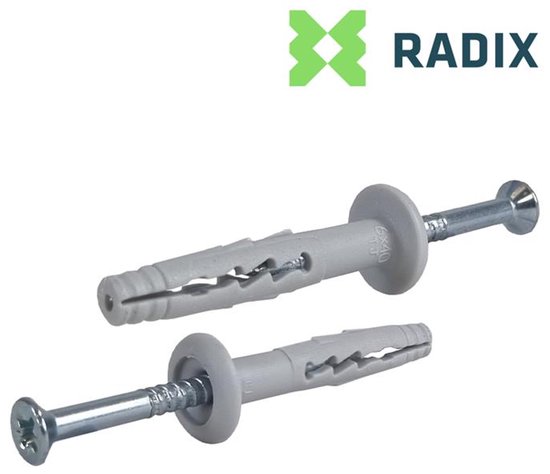 Radix - FX Pro - Nagelpluggen/Slagpluggen - Grote kraag - 6 x 40/10mm ...