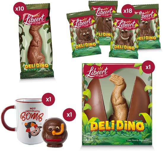 Coffret Libeert Deli Dino kids - chocolat pour Pasen - chocolat belge ...