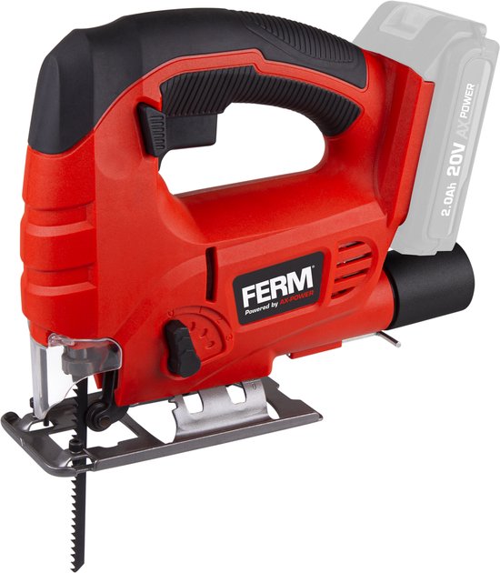 FERM Decoupeerzaag - Draadloze accu zaag 20V - 4 pendelstanden ...