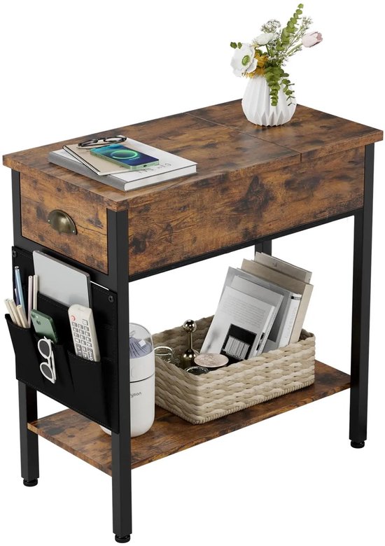 Multifunctioneel Bijzettafel+ Lade+ Onderste Plank+ Verwijderbare ...