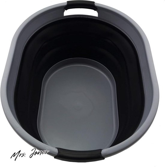Mrs. Jones Opvouwbare plastic wasmand - Ovale badmand - Draagbare ...
